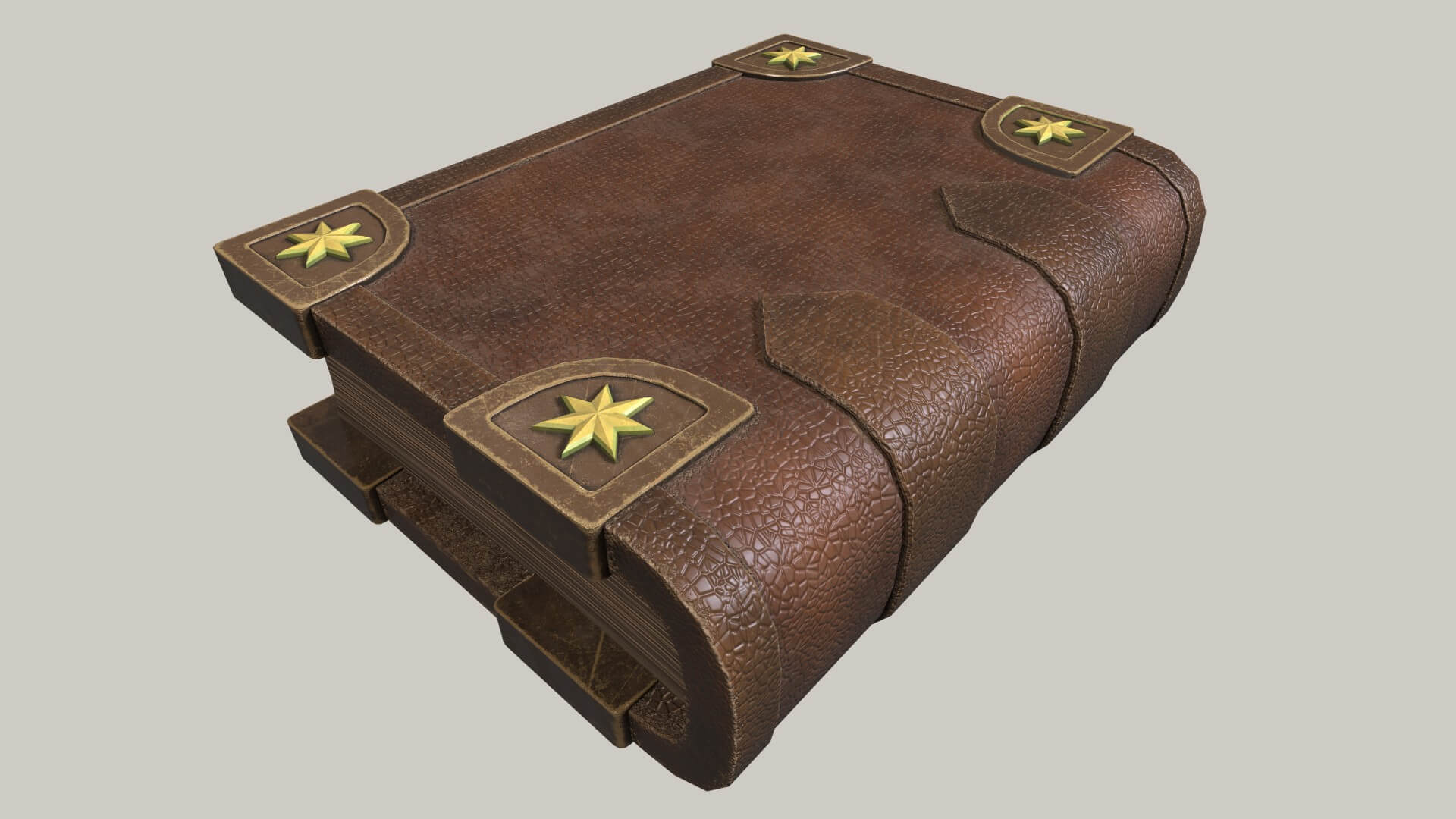 Stylized Spellbook - Starry Frame 3D Model by Art_Teeves