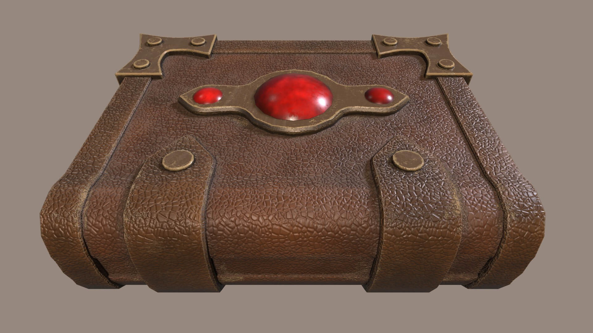Stylized Spellbook With Ruby Planetoids - 3D Model by Art_Teeves