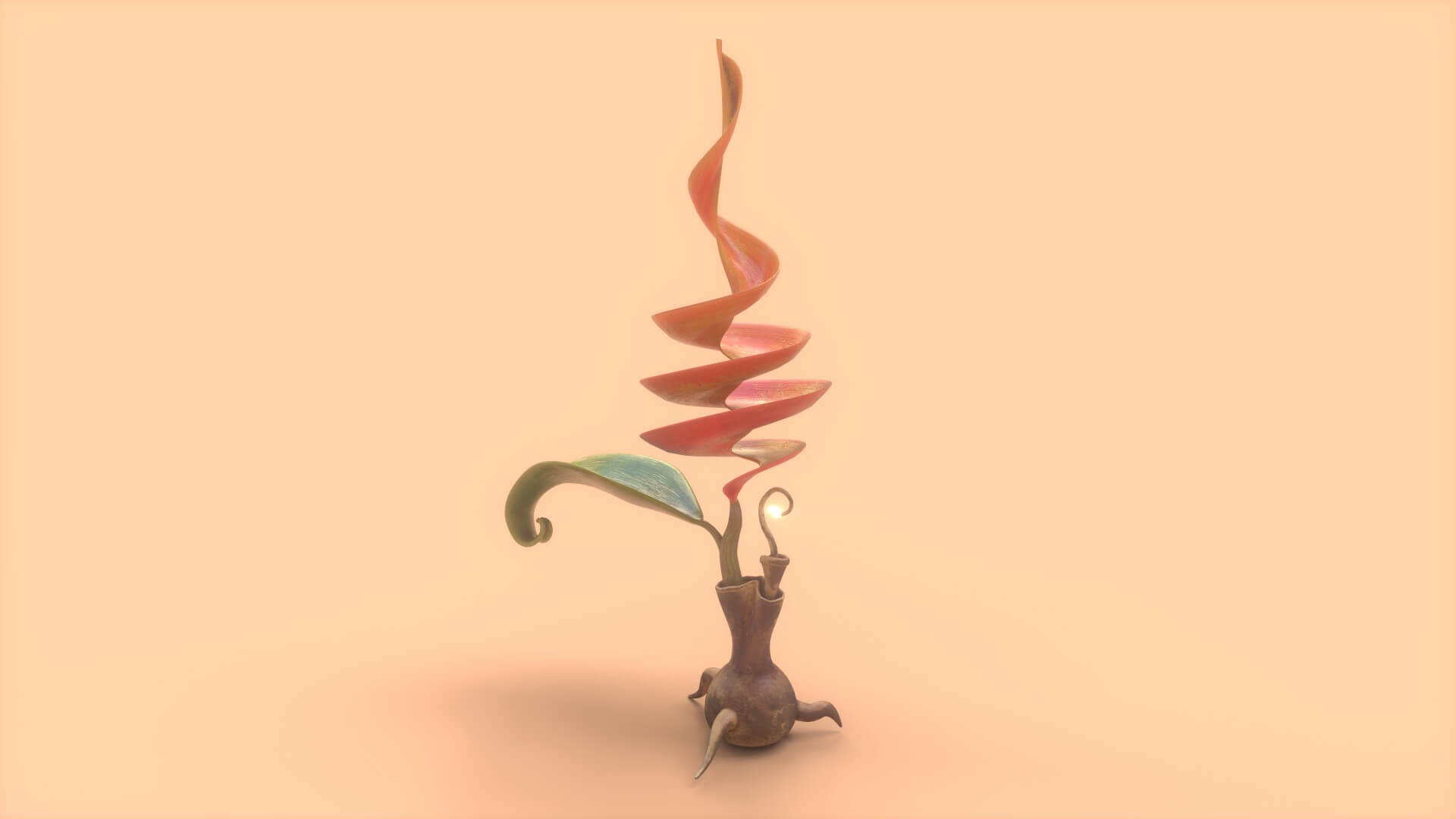 Stylized Spiral Flower - 3D Model by Art_Teeves