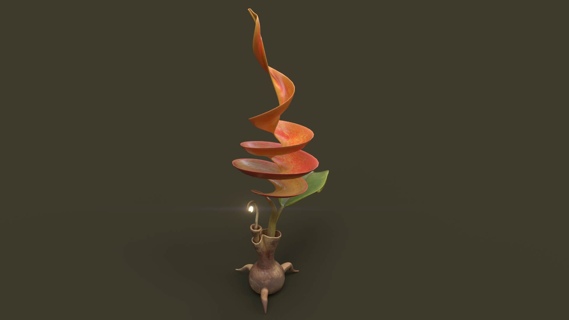 Stylized Spiral Flower - 3D Model by Art_Teeves