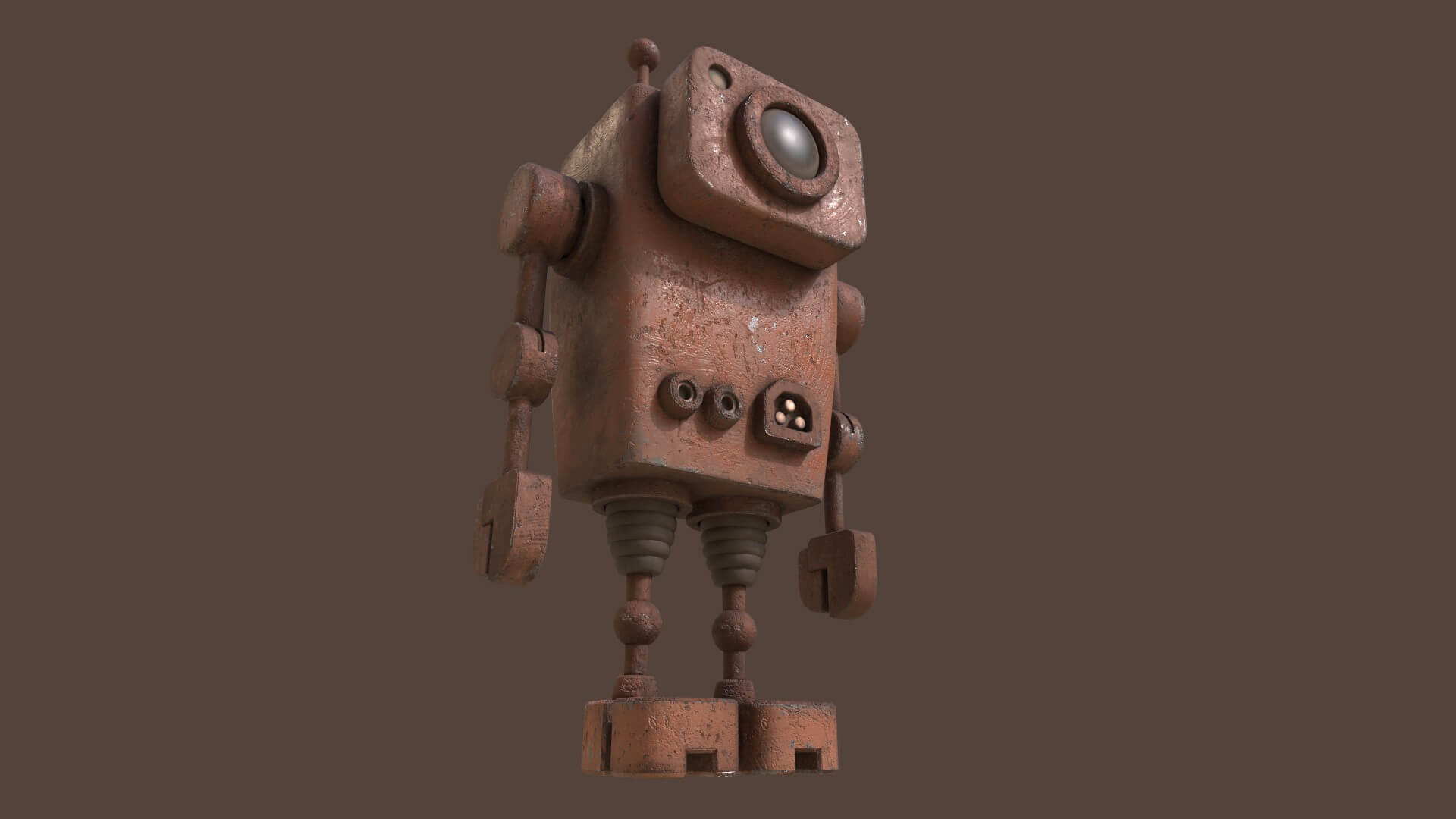 Stylized "Witness" Robot - 3D Model by Art_Teeves