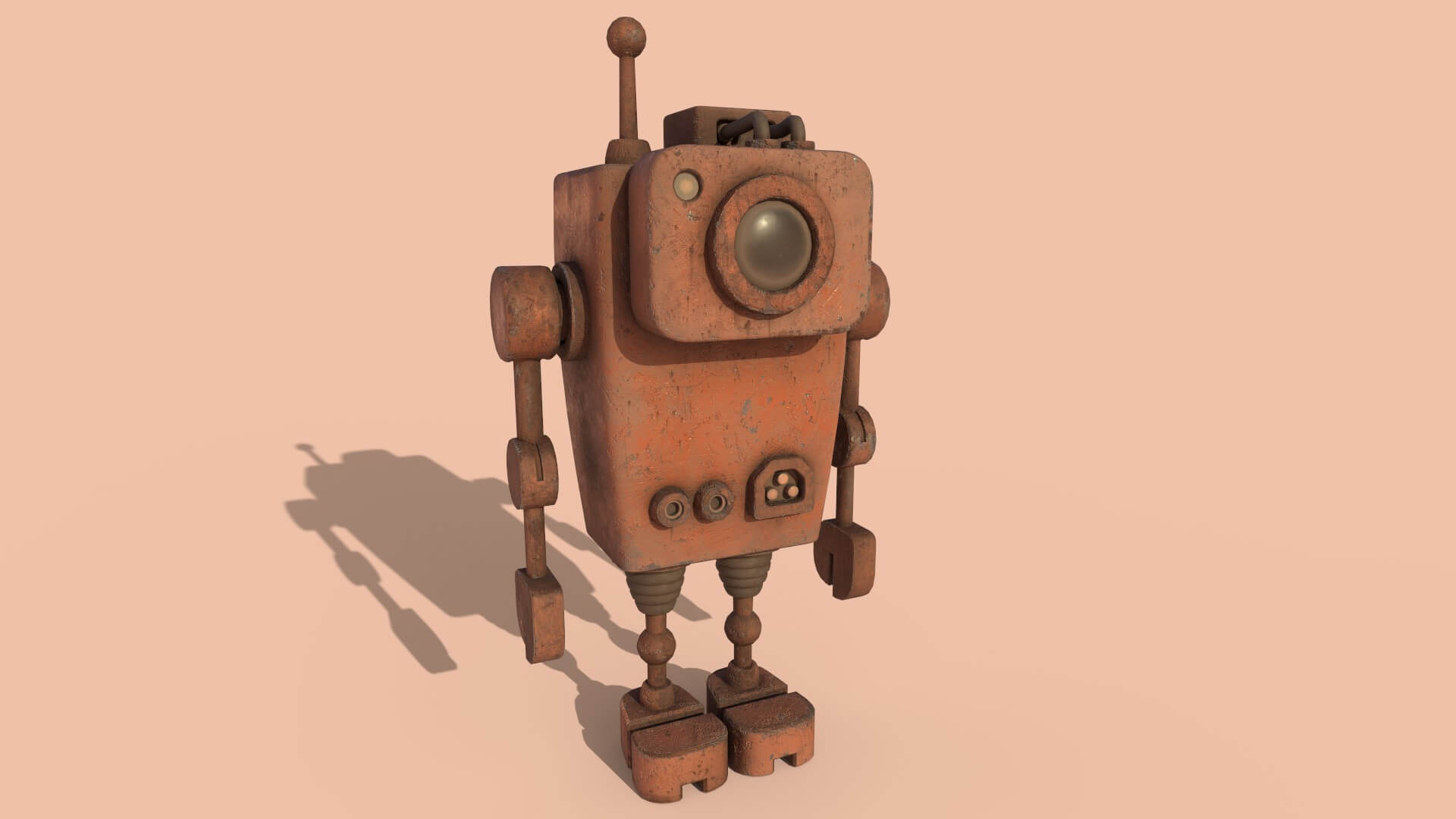 Stylized "Witness" Robot - 3D Model by Art_Teeves