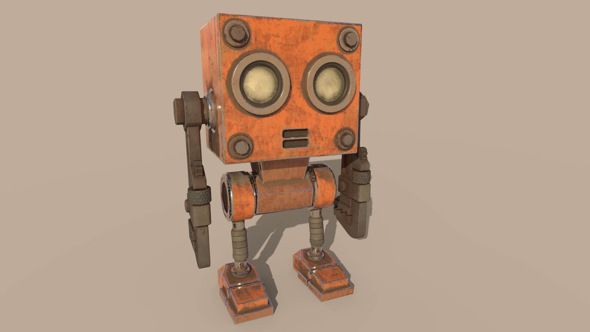 Stylized Wrenchbot - 3D Model by Art_Teeves