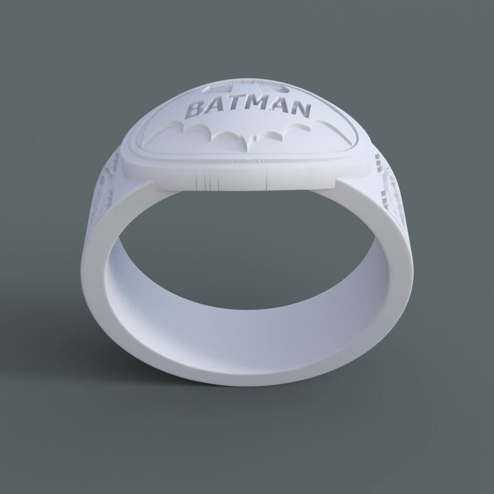 Batman/Bruce 2 Rings - 3D Model by Art0922
