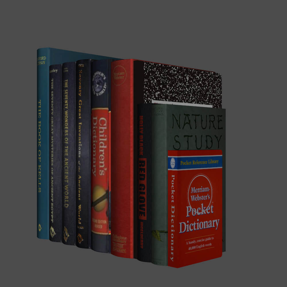 All 10 Books Fbx - 3D Model by Art0922