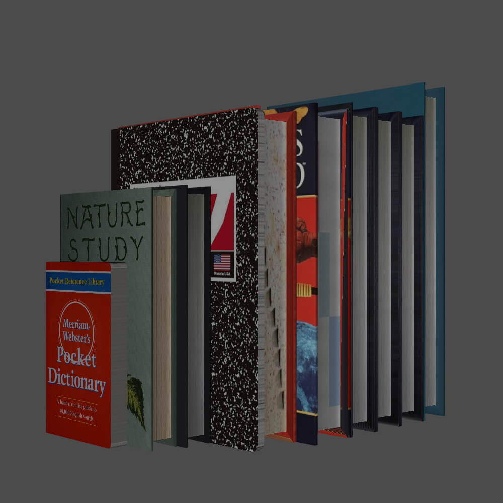 All 10 Books Fbx - 3D Model by Art0922