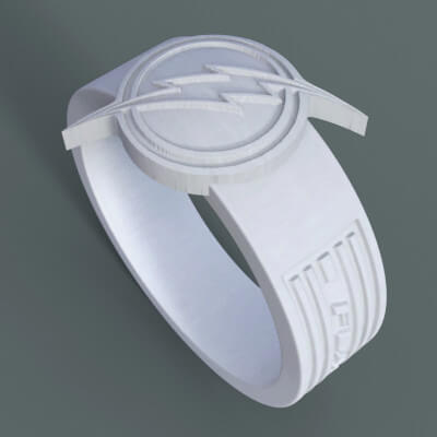 Flash/Barry Ring - 3D Model by Art0922