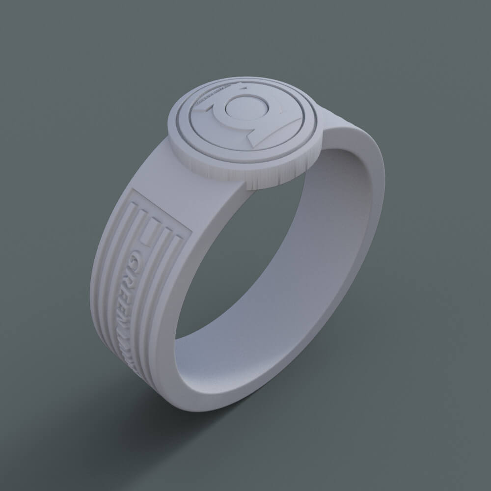 Green Lantern/ Hal Ring - 3D Model by Art0922