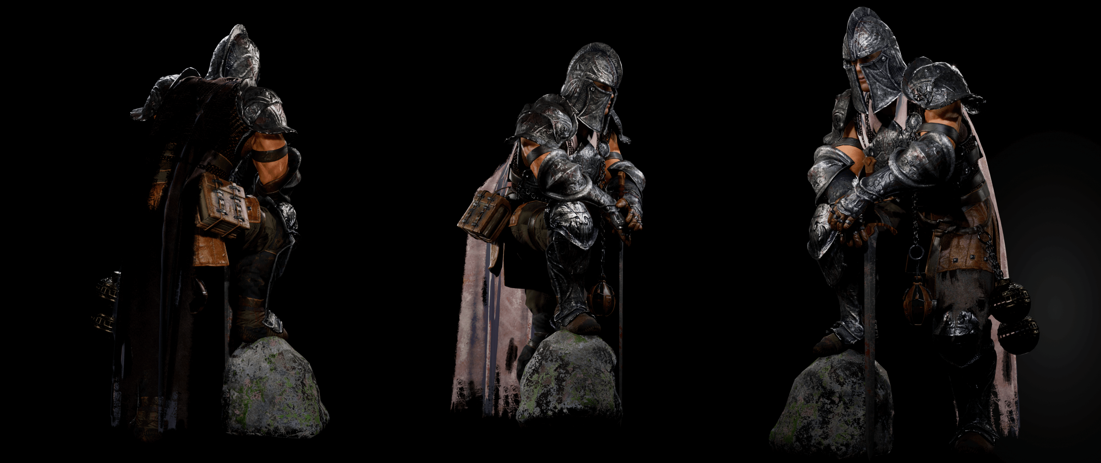 Knight 3D Render, Digital Art by Artbig