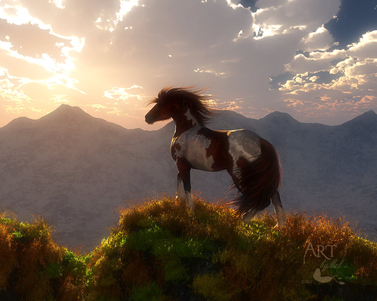 Free Spirit 3D Render, Digital Art by ArtbyMel