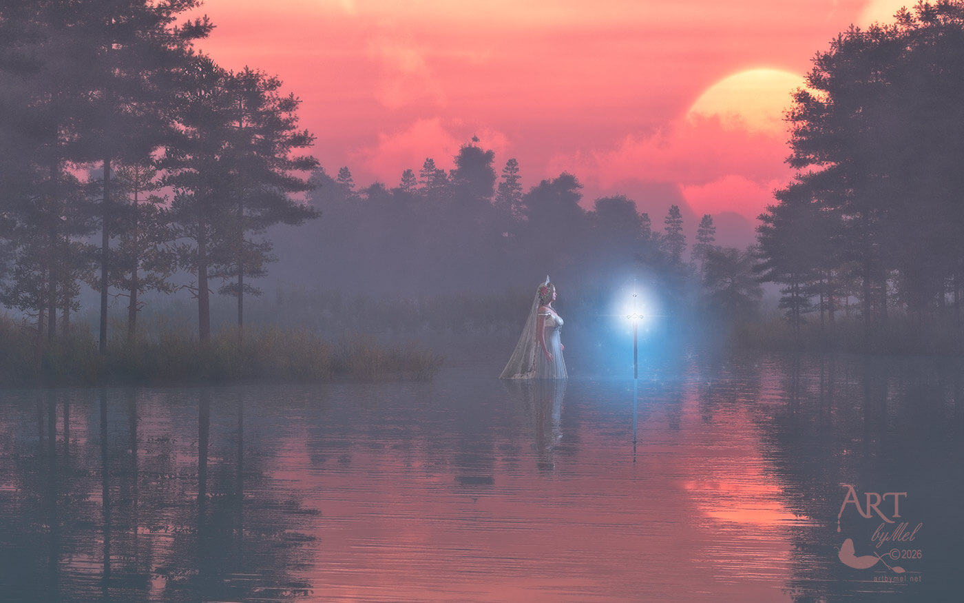 In the Time of Legends 3D Render, Digital Art by ArtbyMel