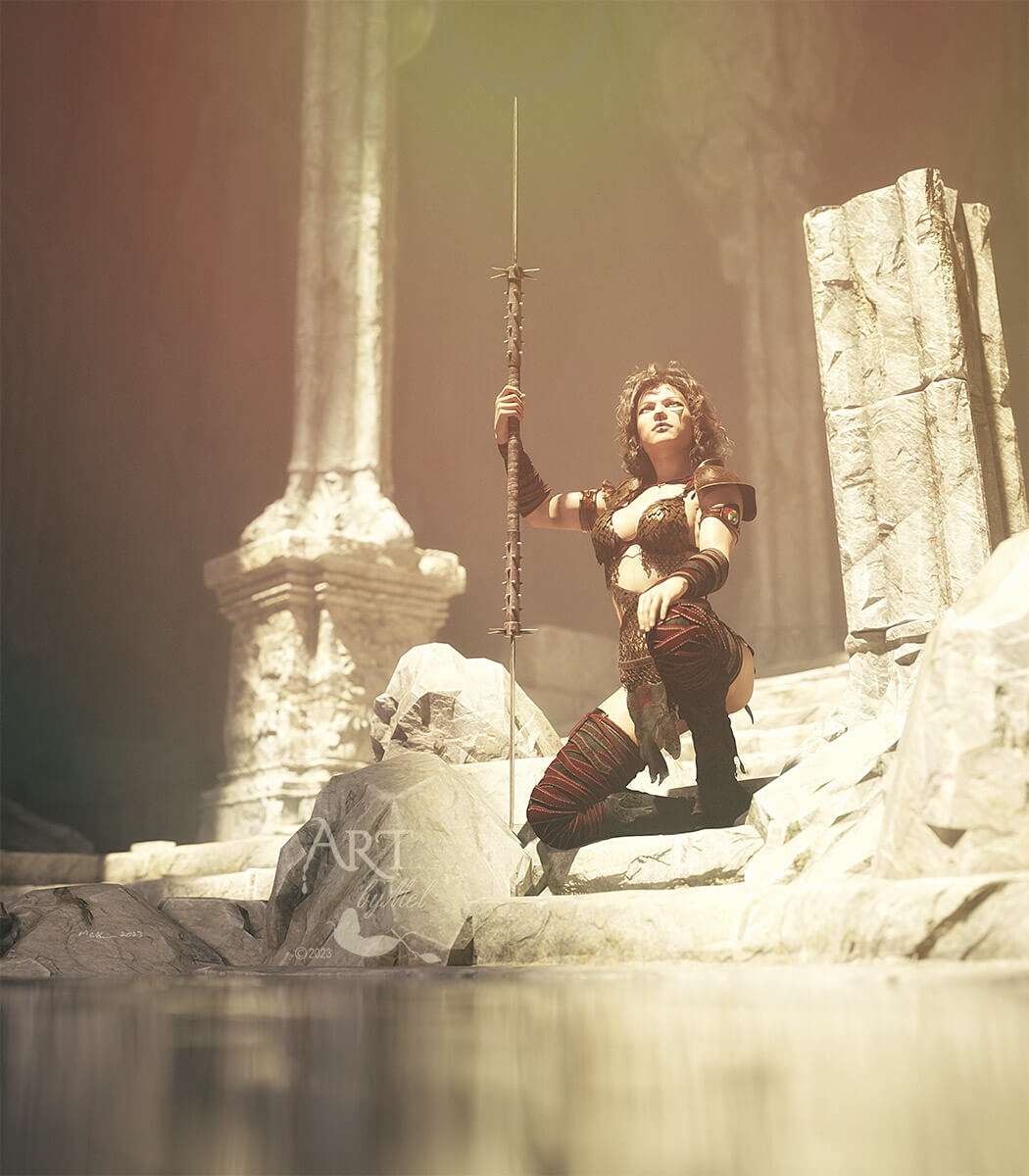 Seeking Guidance 3D Render, Digital Art by ArtbyMel