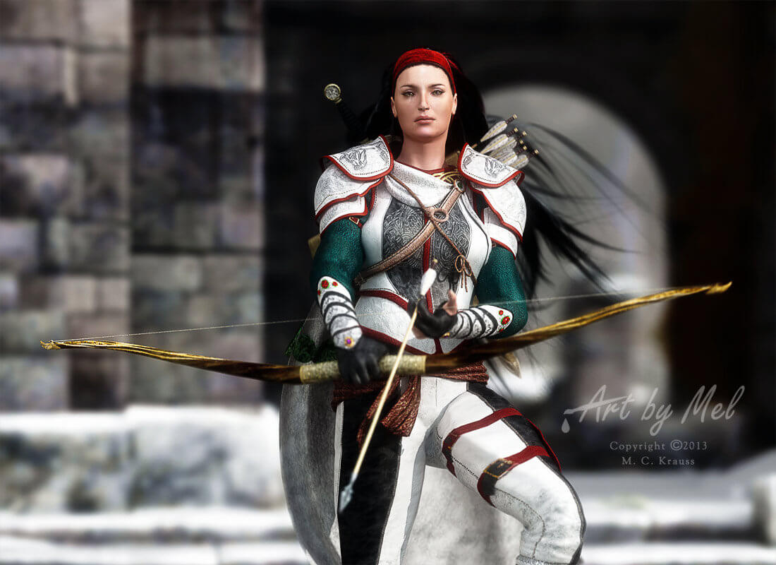 Shades of Gray 3D Render, Digital Art by ArtbyMel