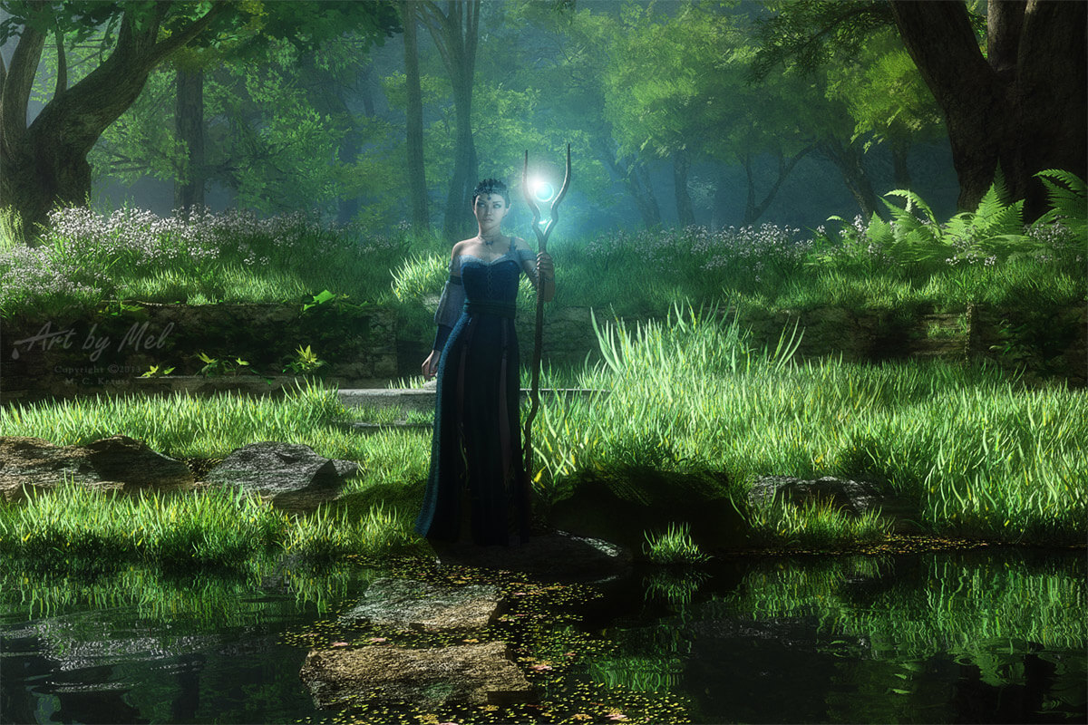 The Elven Witch 3D Render | RenderHub Gallery