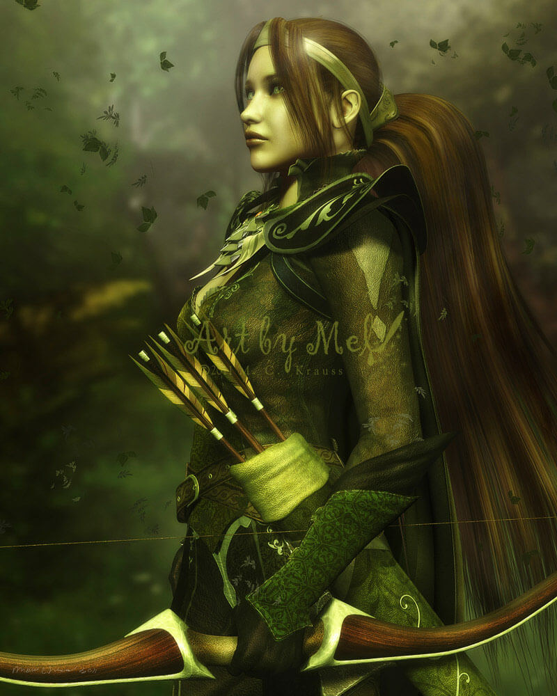The Forest Guardian 3D Render, Digital Art by ArtbyMel