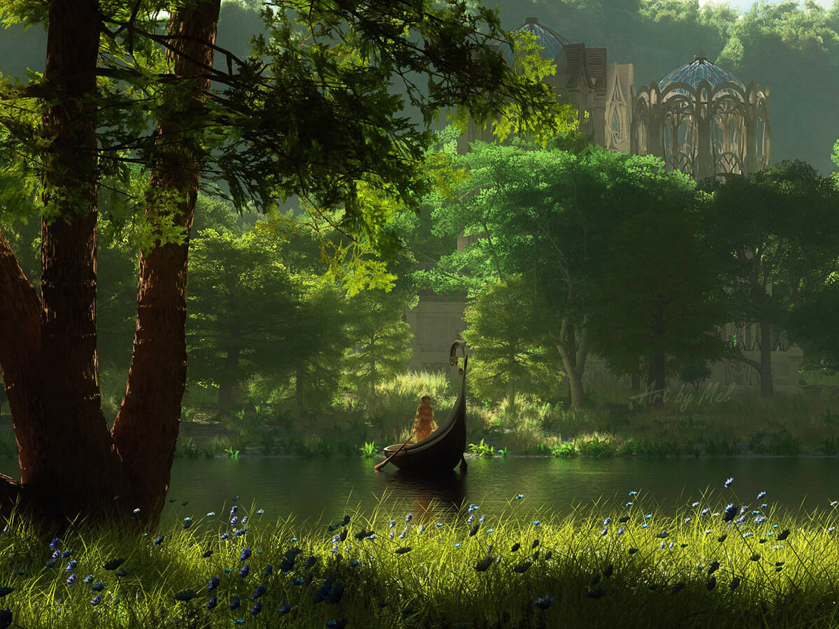 The Journey 3D Render, Digital Art by ArtbyMel