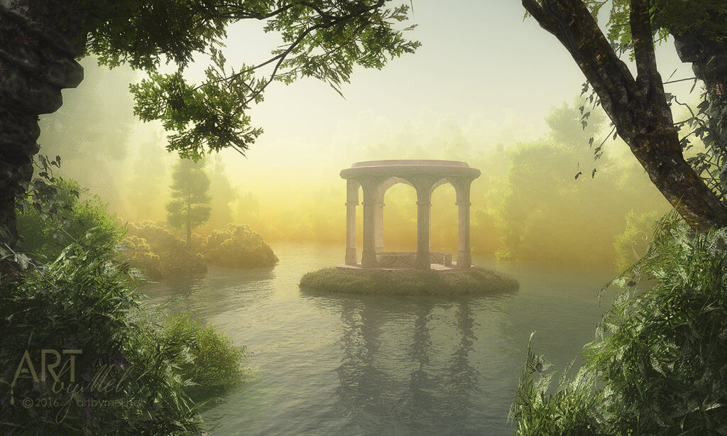 The Realm of Light 3D Render, Digital Art by ArtbyMel