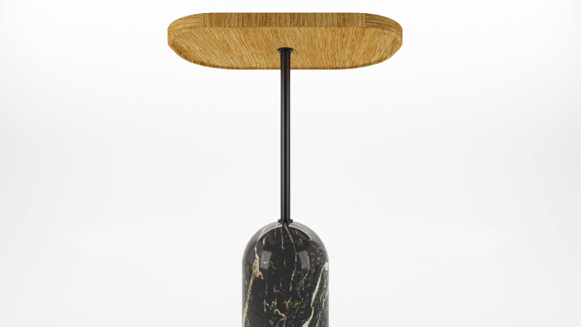 Elliptical Wooden Table - 3D Model by ArtCreation