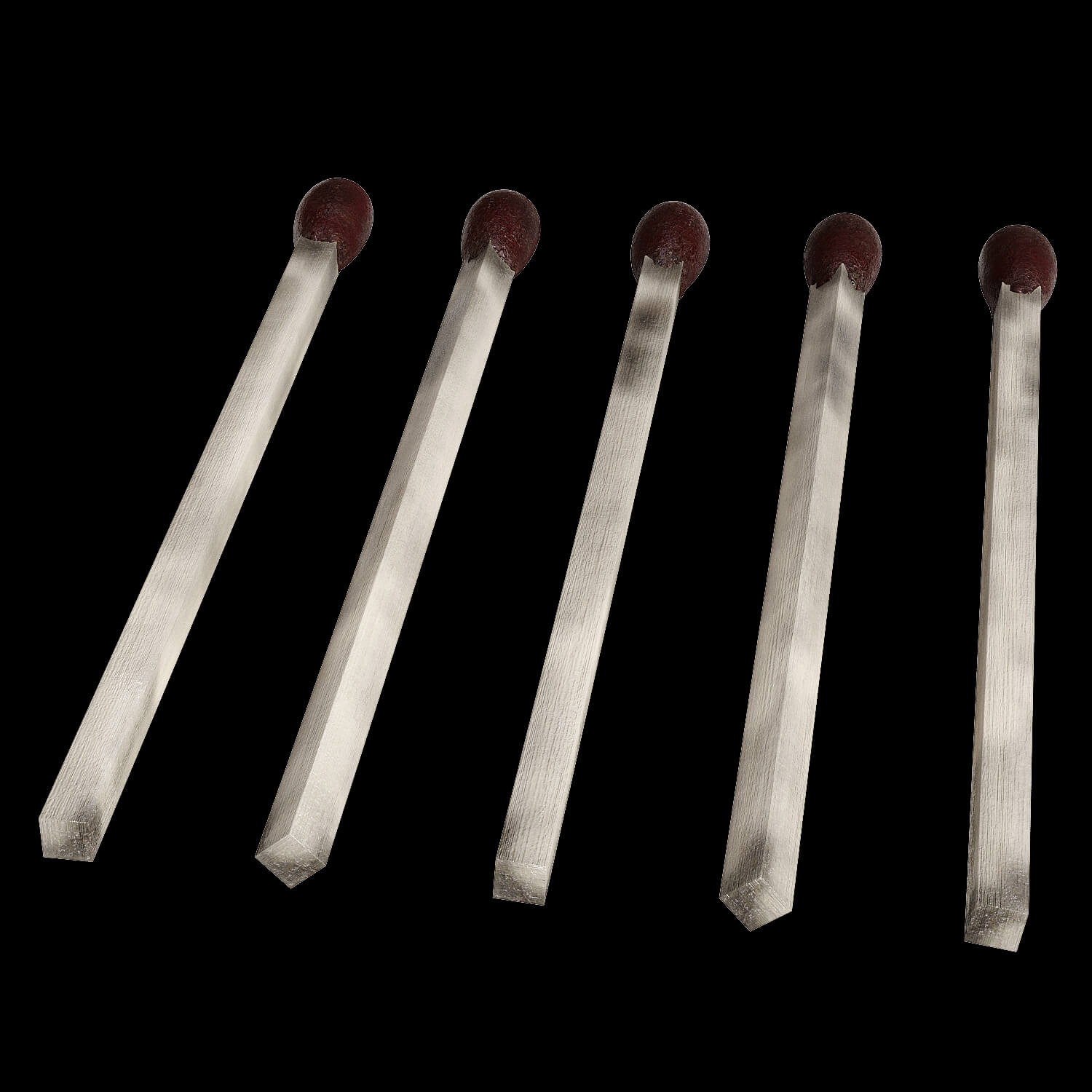 A New Match Covered in Hand Soot - 3D Model by Artdeco 3d