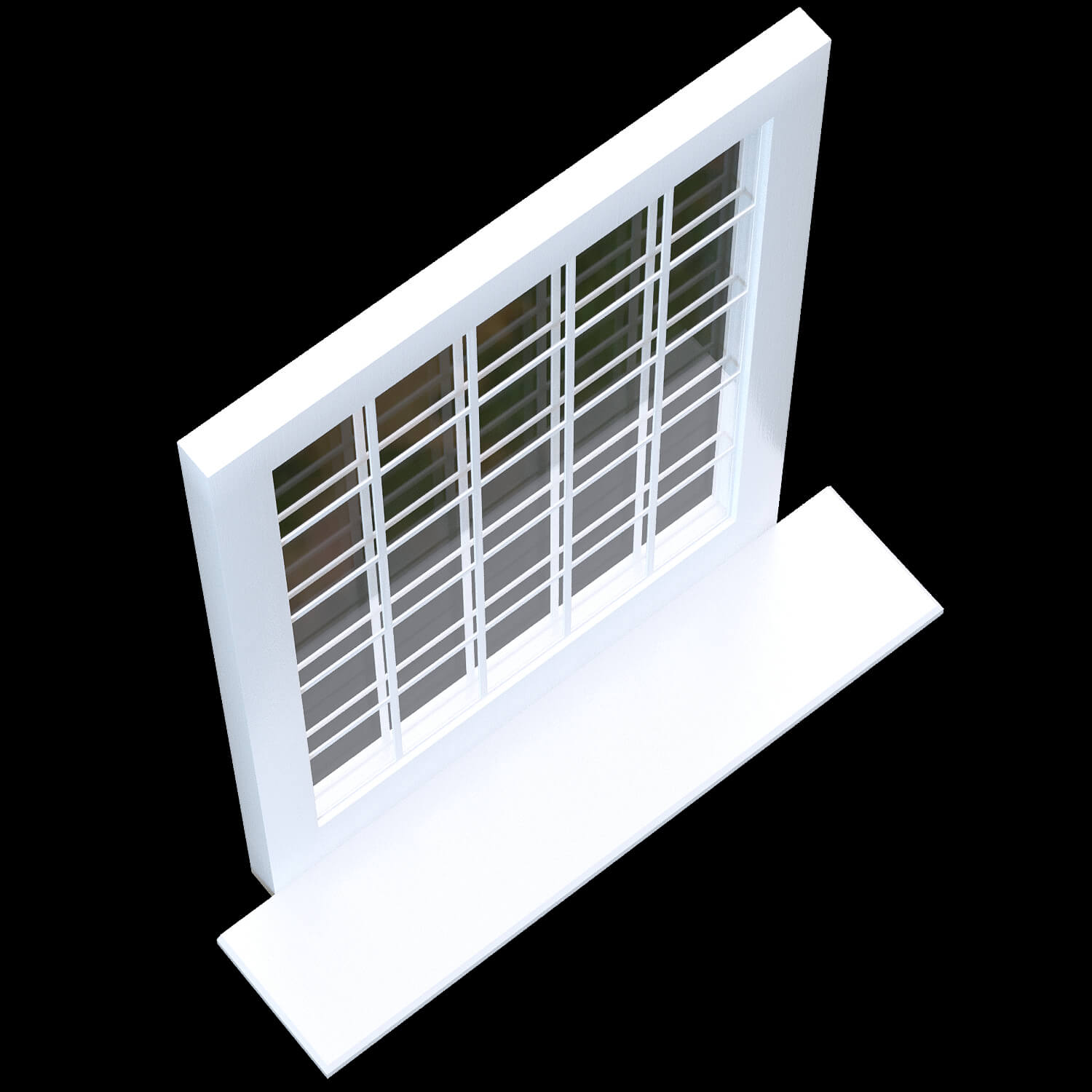 A Window With a Complex Binding - 3D Model by Artdeco 3d