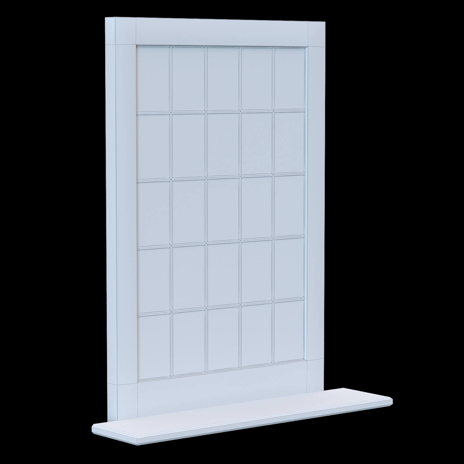 A Window With a Complex Binding - 3D Model by Artdeco 3d