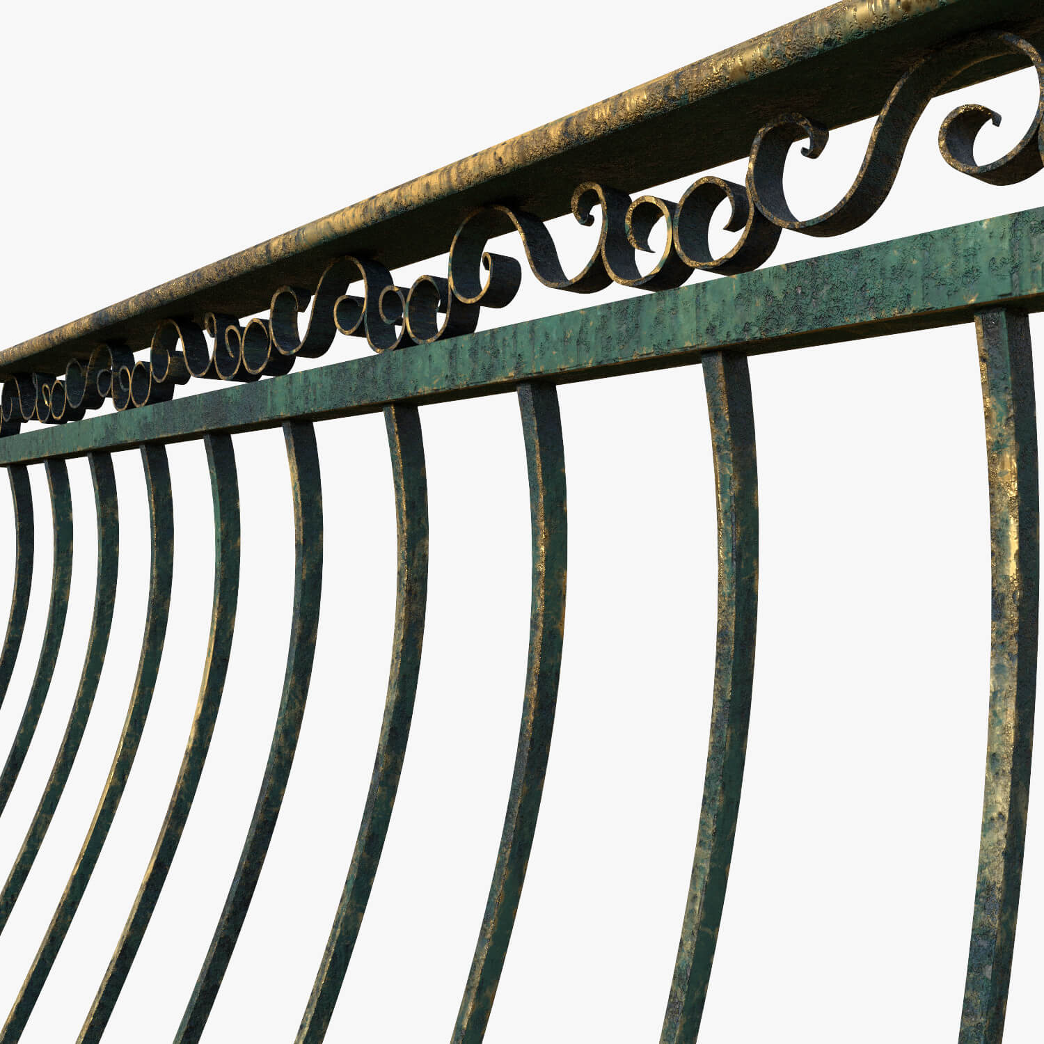 Antique Railings for The Balcony - 3D Model by Artdeco 3d