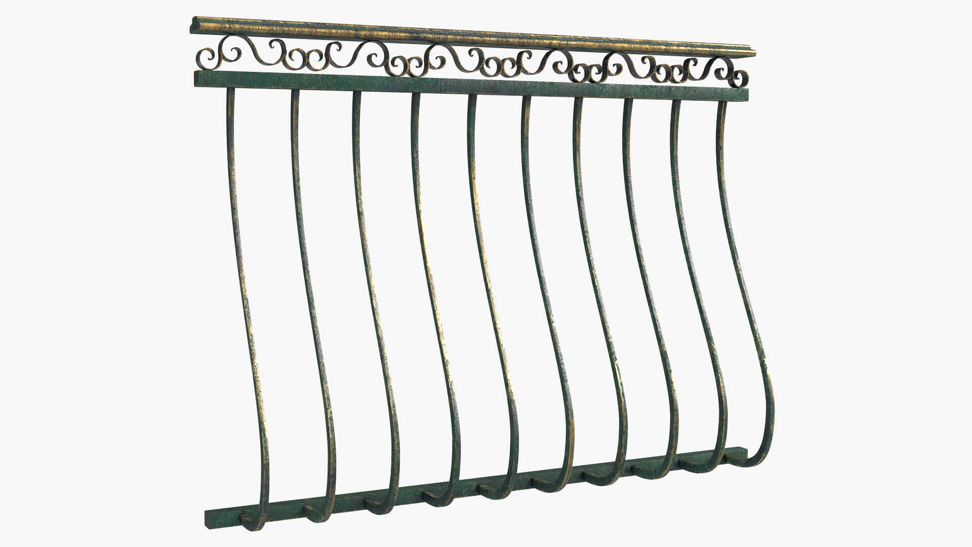 Antique Railings for The Balcony - 3D Model by Artdeco 3d