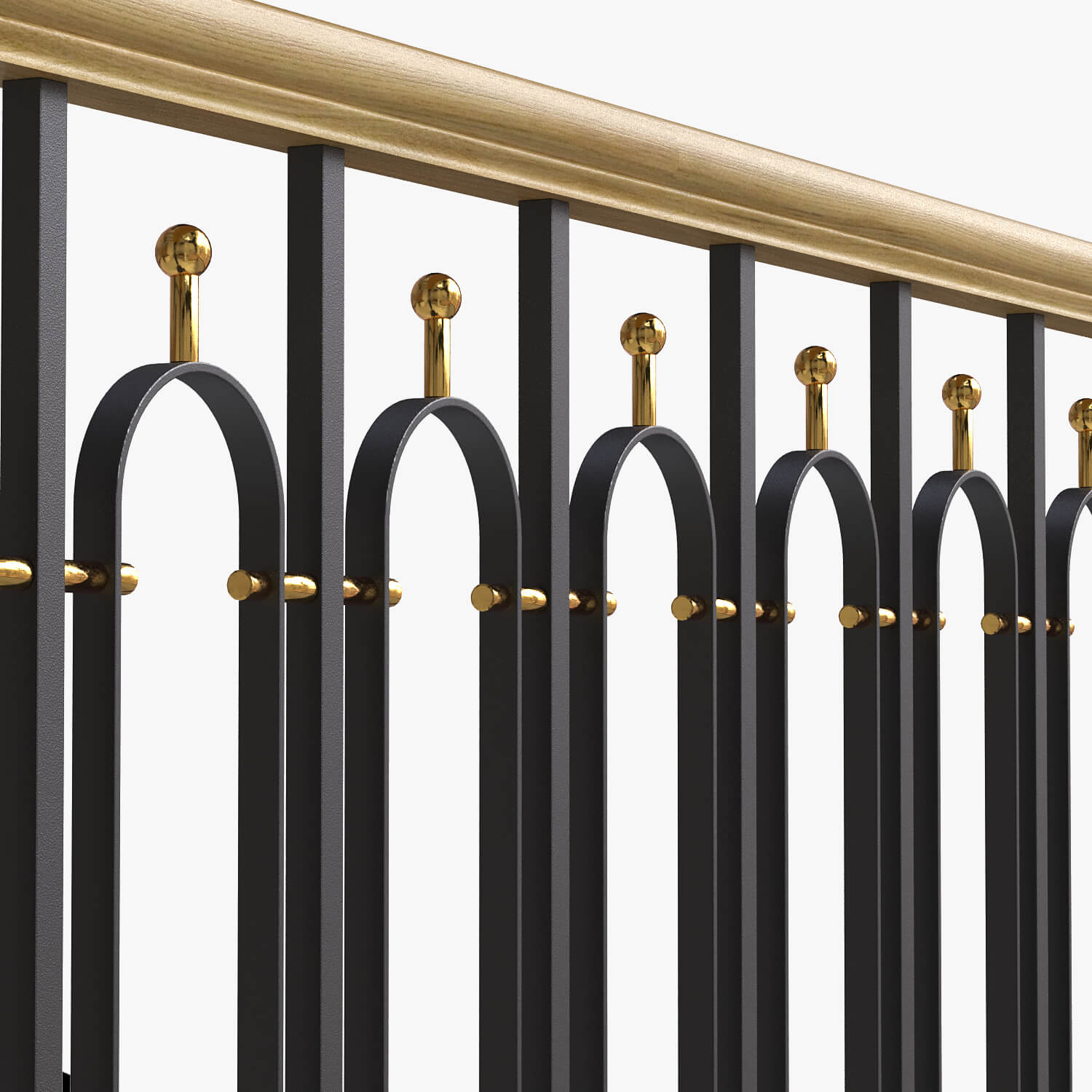 Art Deco Style Railing - 3D Model by Artdeco 3d