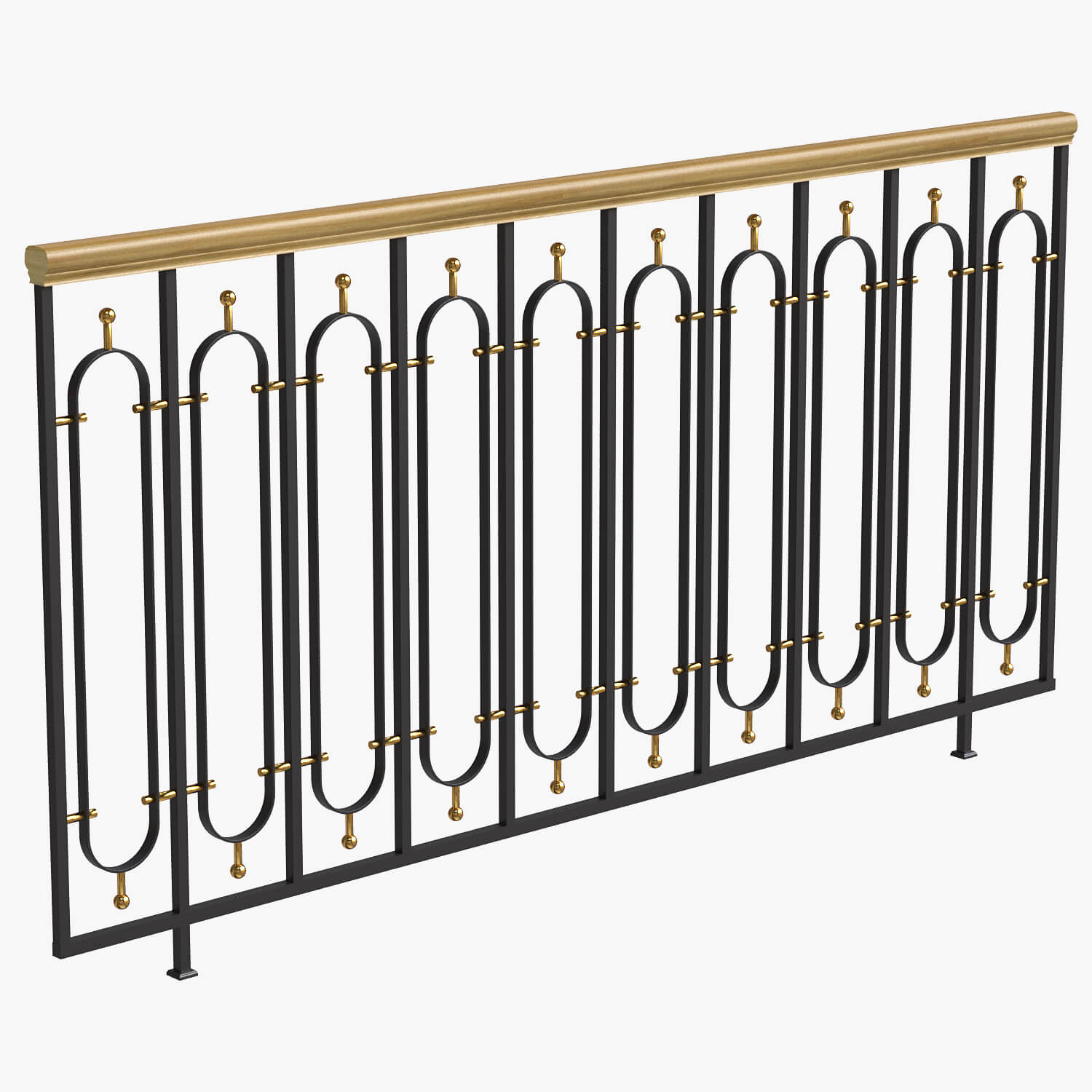 Art Deco Style Railing - 3D Model by Artdeco 3d