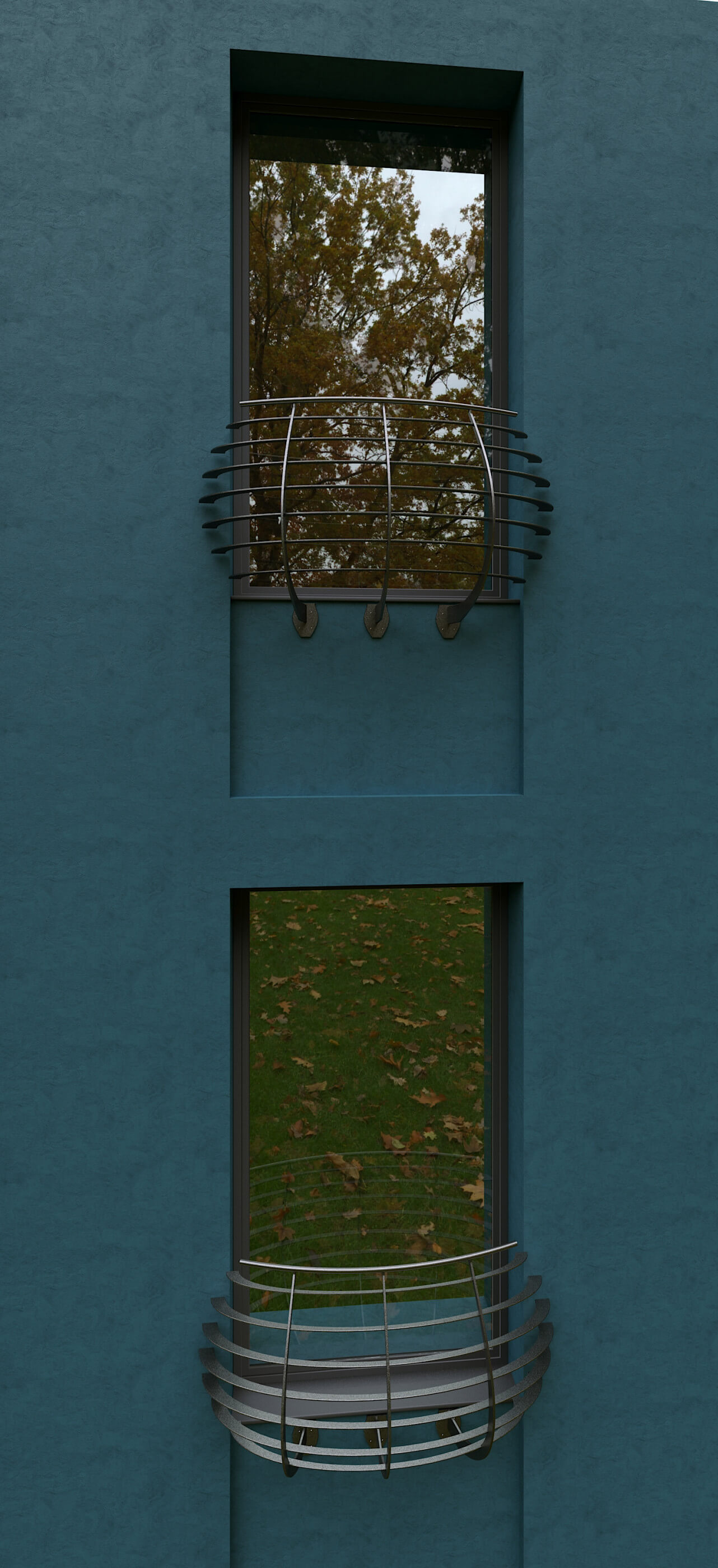 Balcony for Modern Houses - 3D Model by Artdeco 3d