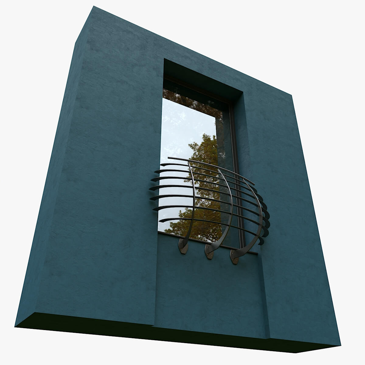 Balcony for Modern Houses - 3D Model by Artdeco 3d