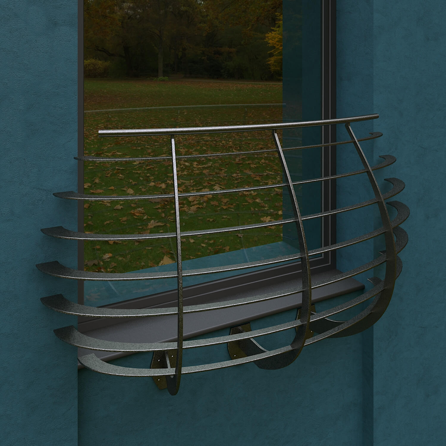 Balcony for Modern Houses - 3D Model by Artdeco 3d