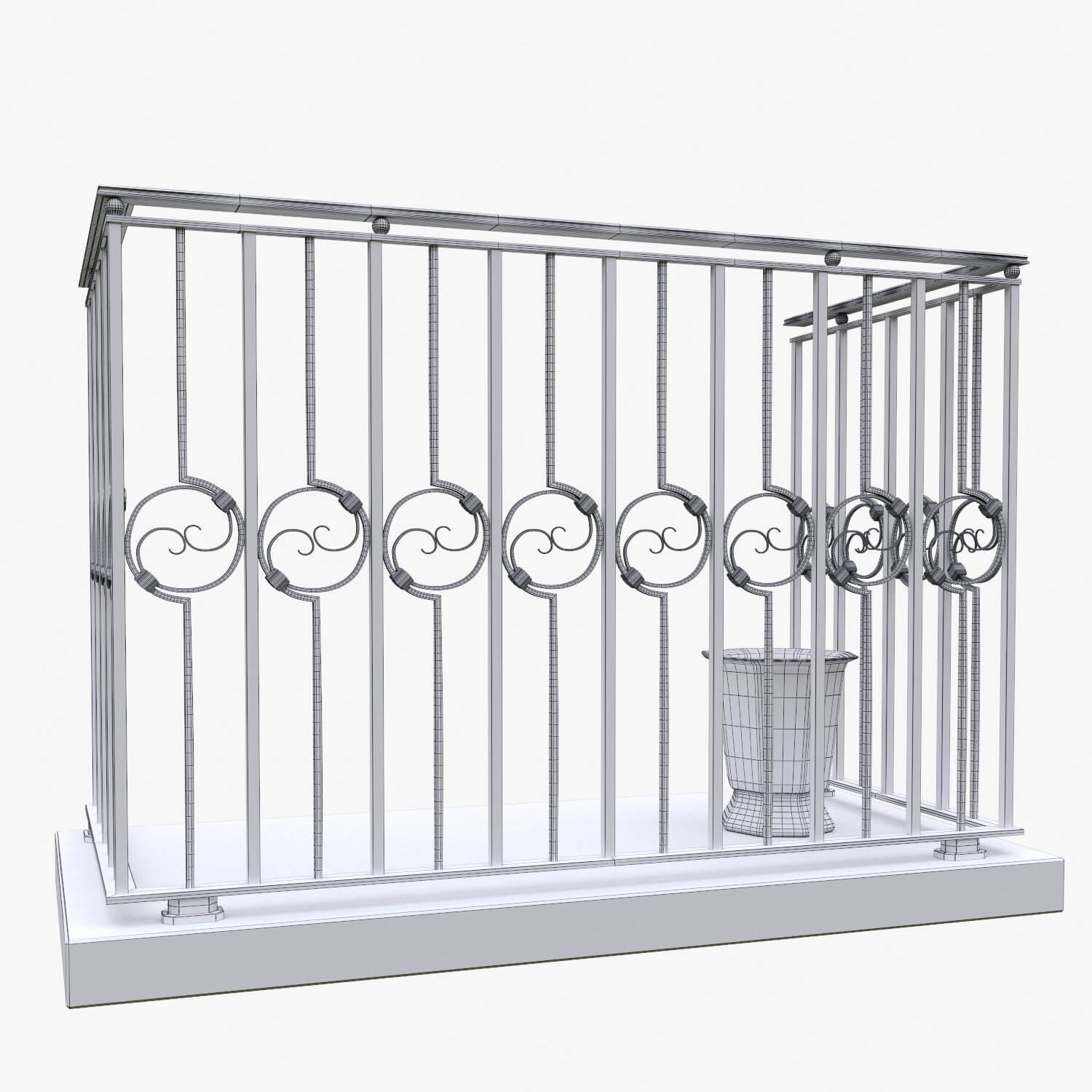 Balcony - 3D Model by Artdeco 3d