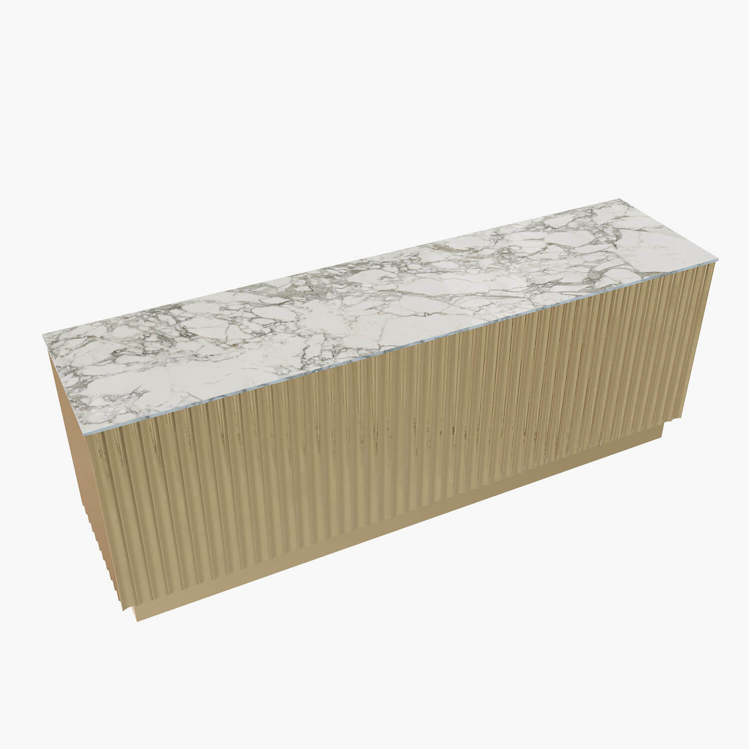 Bar Counter Decorated With Gold Color - 3D Model by Artdeco 3d