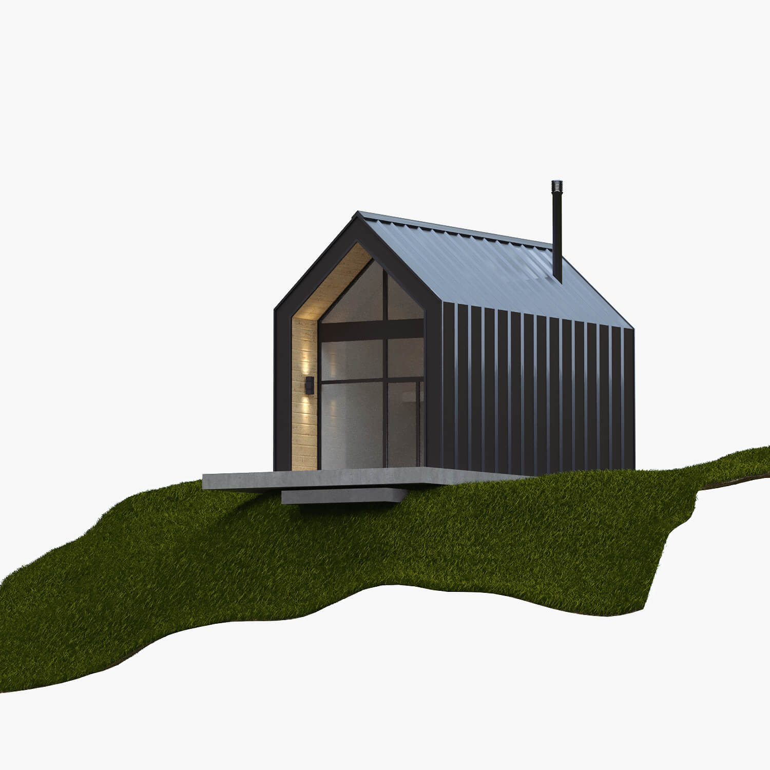 Barnhouse Modern With a Slope - 3D Model by Artdeco 3d