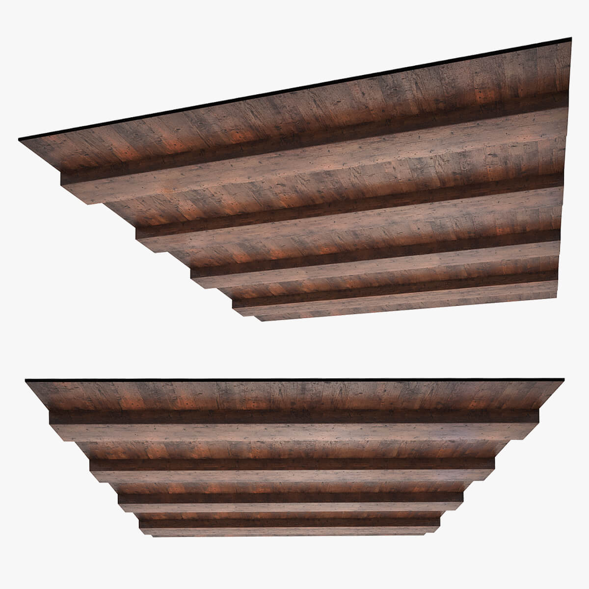 Beams Construction Ceiling - 3D Model by Artdeco 3d