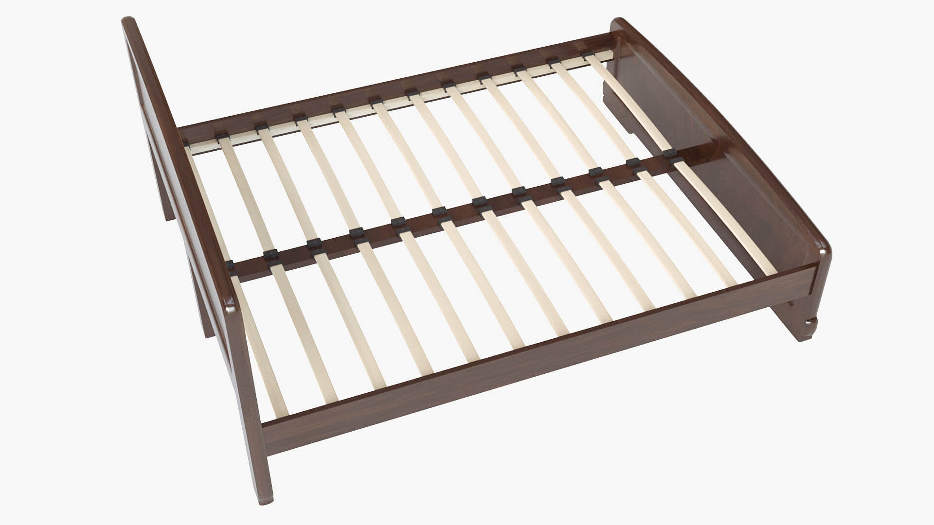 Bed With Slats - 3D Model by Artdeco 3d