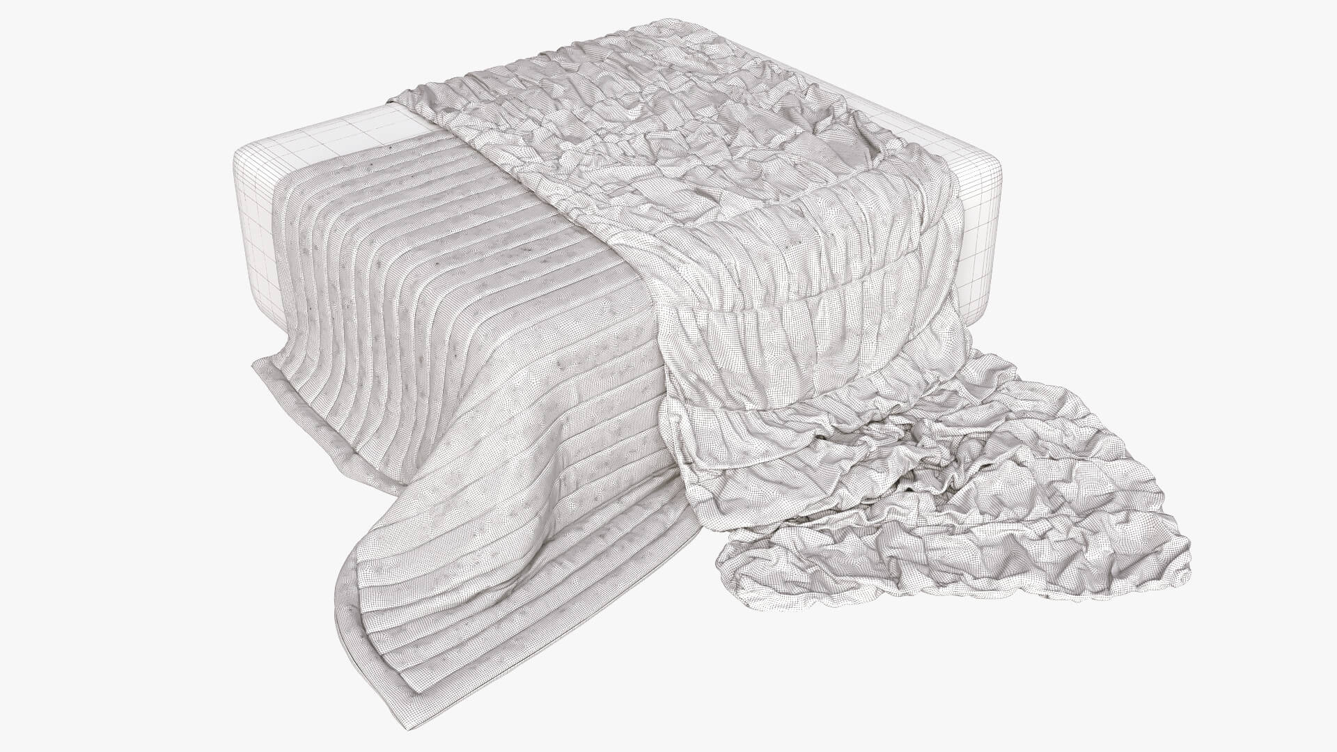 Quilted Light Blanket - 3D Model by Artdeco 3d