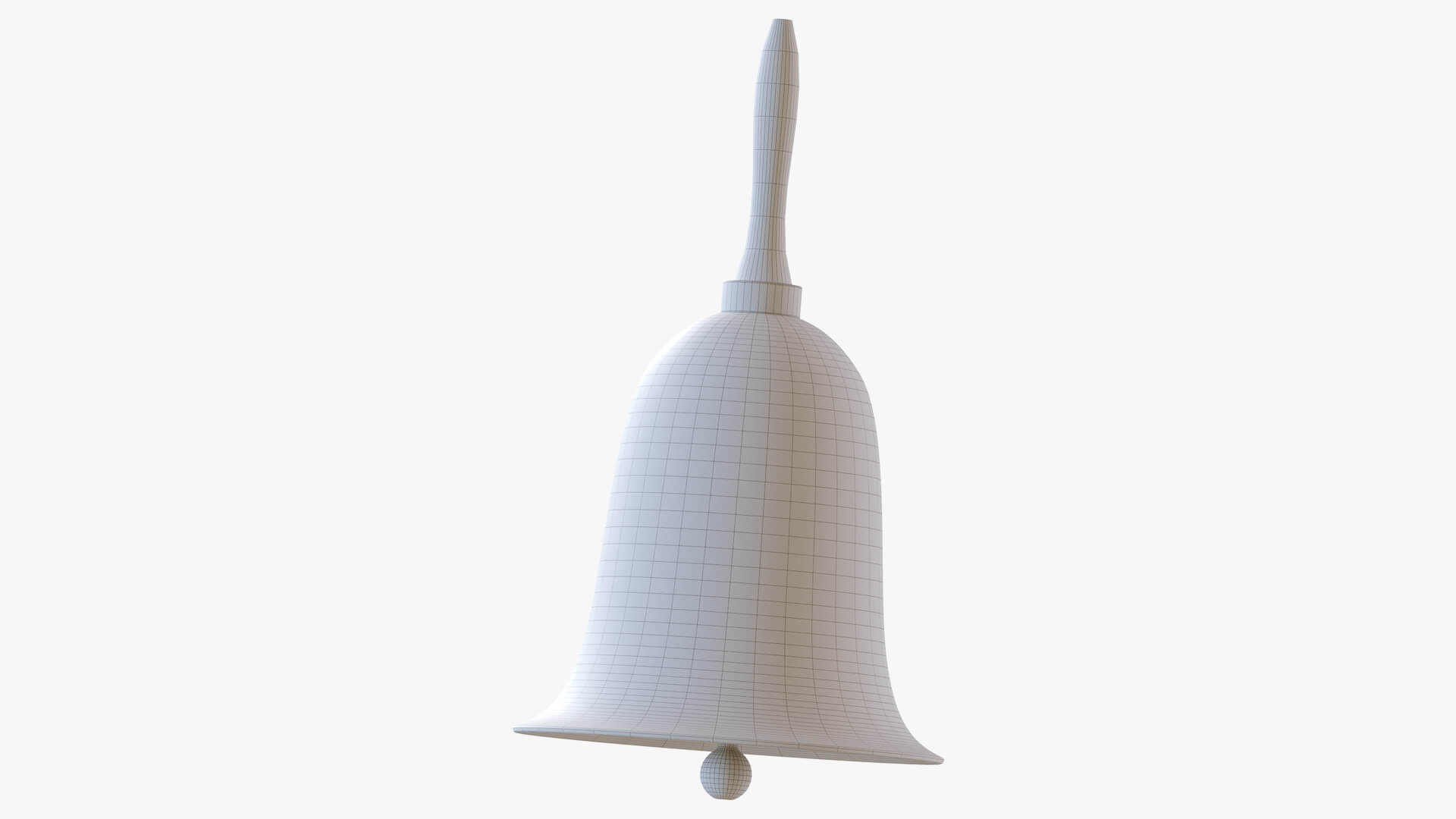 Brass Bell With Handle - 3D Model by Artdeco 3d