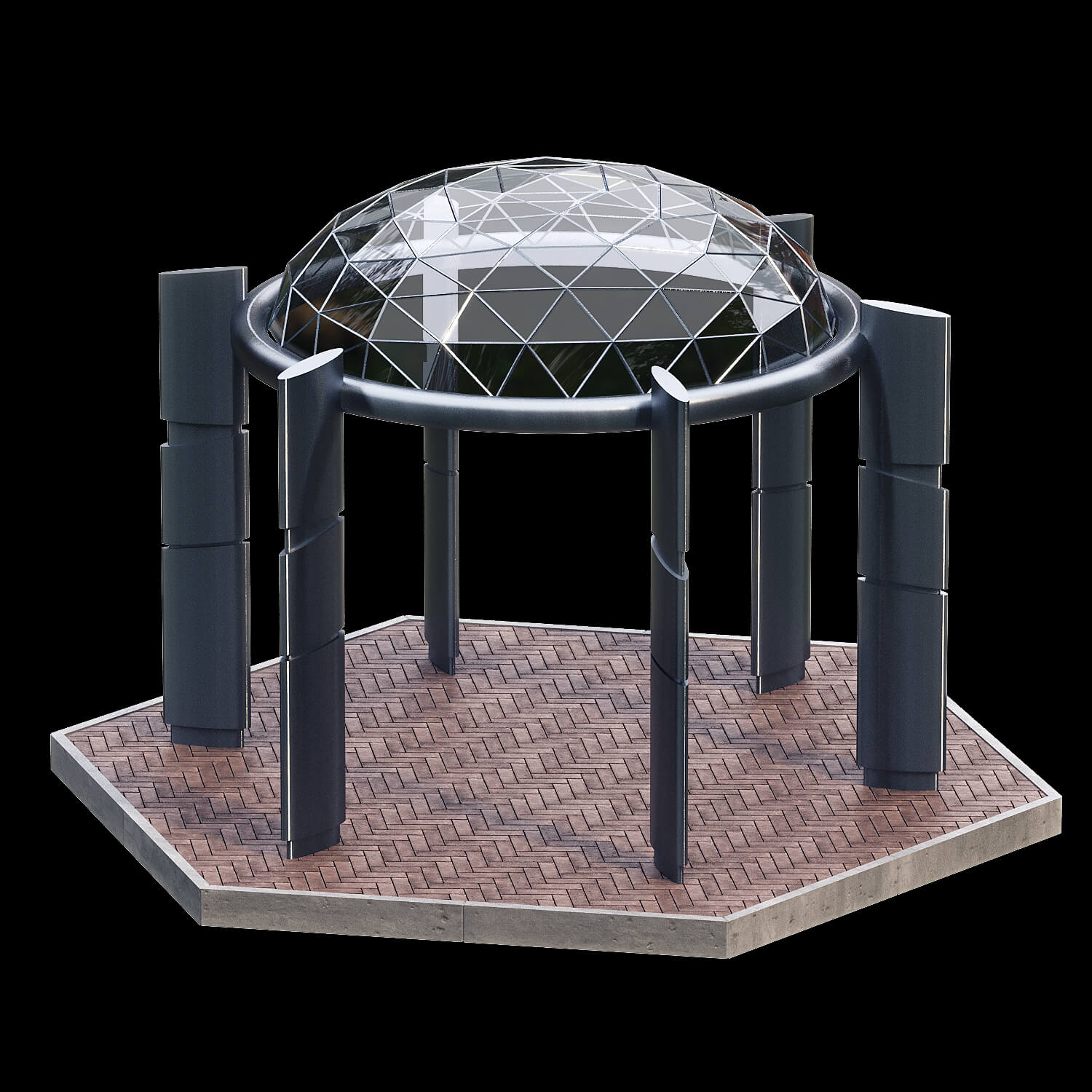 Modern Gazebo Canopy - 3D Model by Artdeco 3d