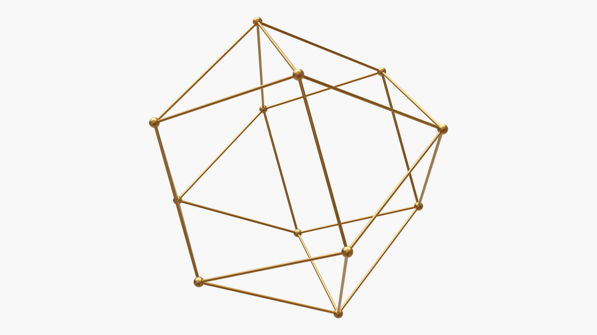 Cuboctahedron - Polyhedron 3D Model by Artdeco 3d