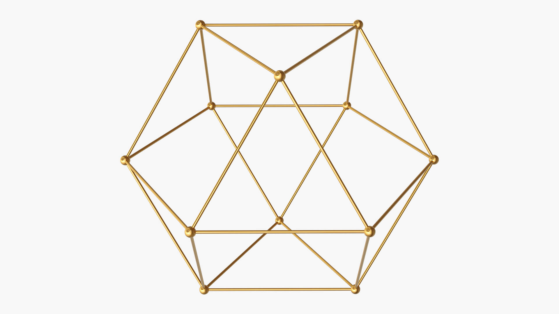 Cuboctahedron - Polyhedron 3D Model by Artdeco 3d