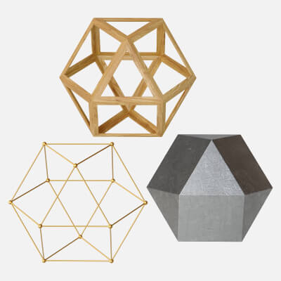 Cuboctahedron - Polyhedron 3D Model by Artdeco 3d
