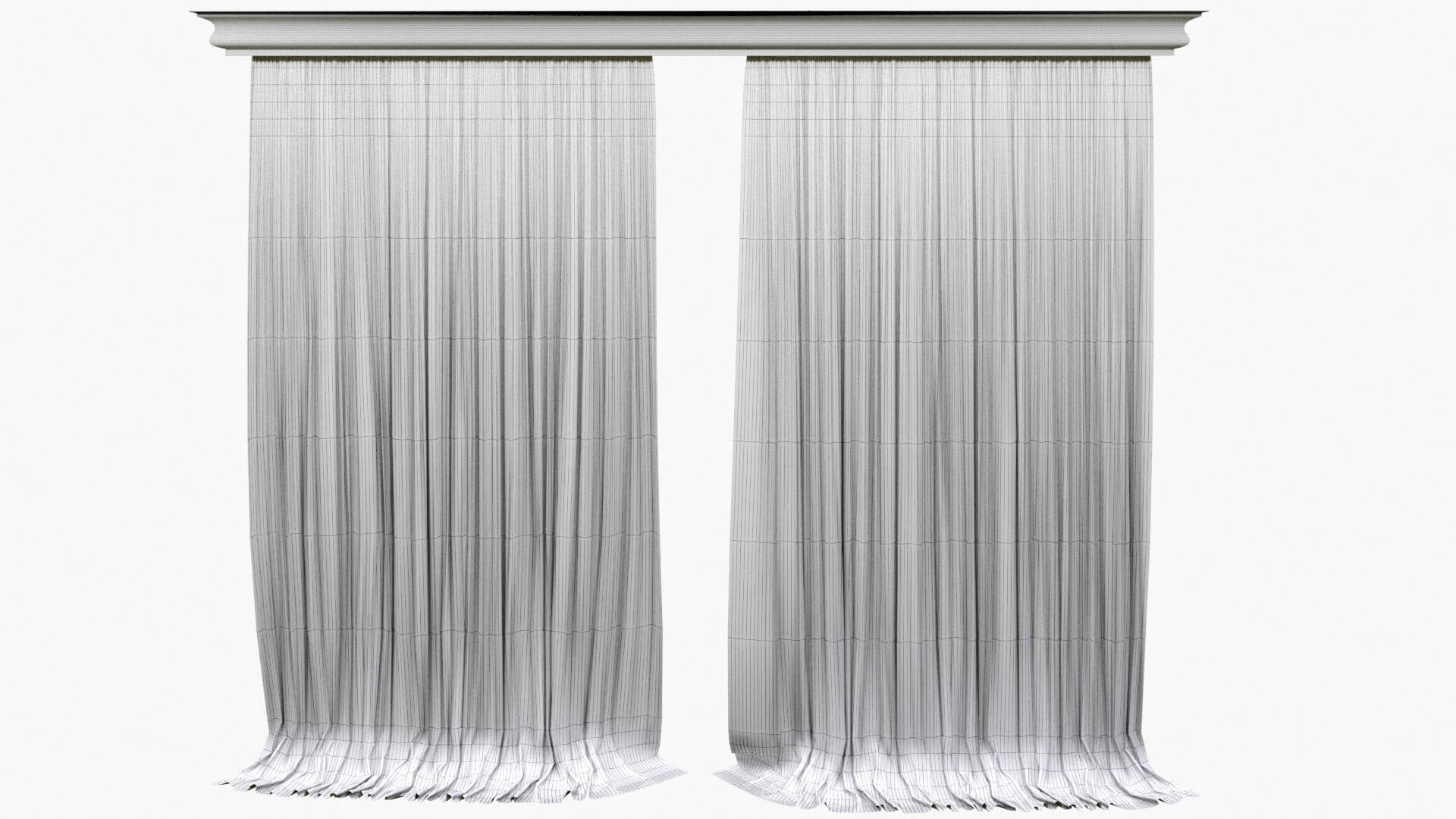 Curtain - 3D Model by Artdeco 3d