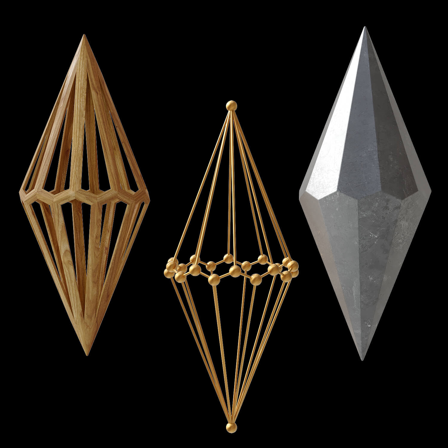 Decagonal Trapezohedron Deltoid - 3D Model by Artdeco 3d