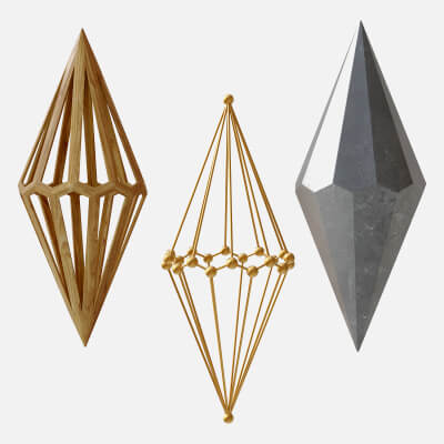 Decagonal Trapezohedron Deltoid - 3D Model by Artdeco 3d