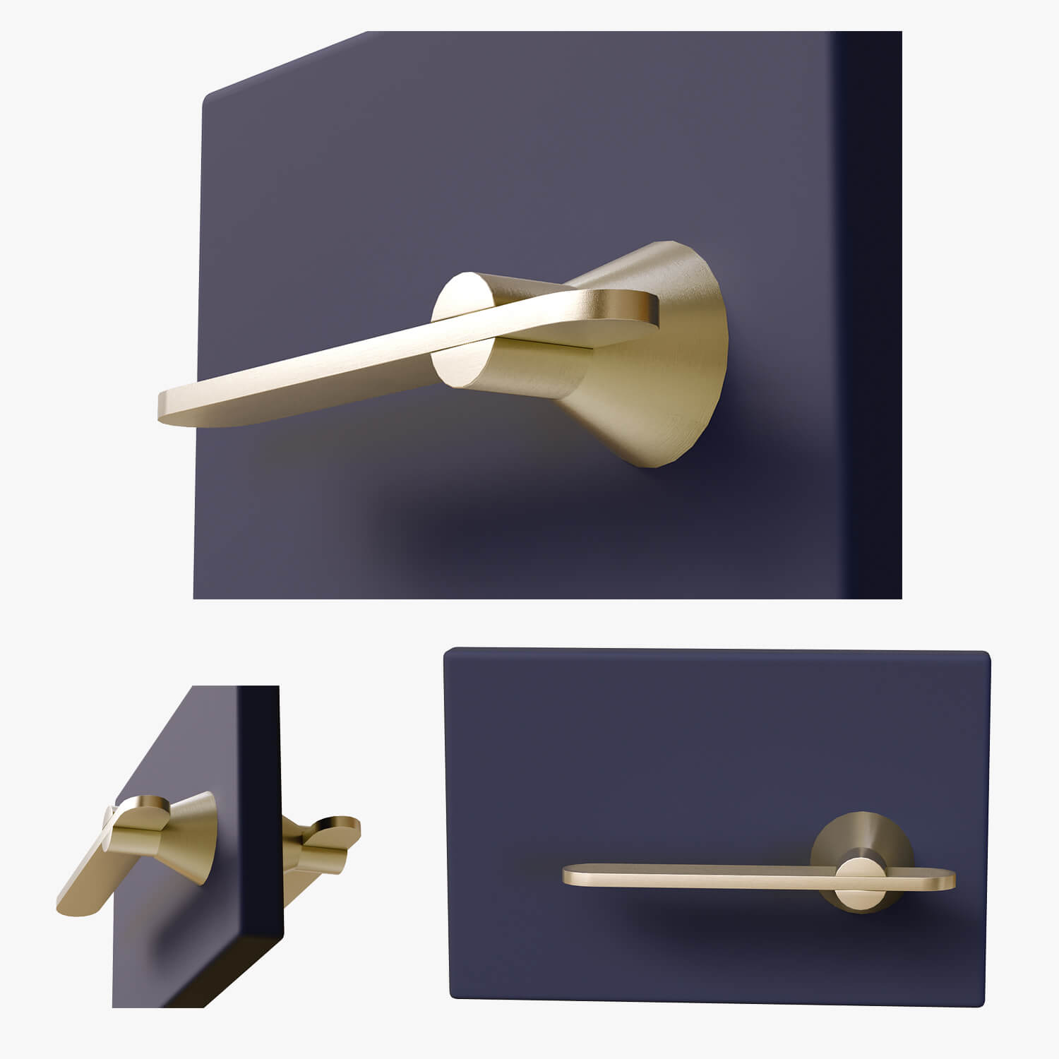 Door Handle Knob - 3D Model by Artdeco 3d