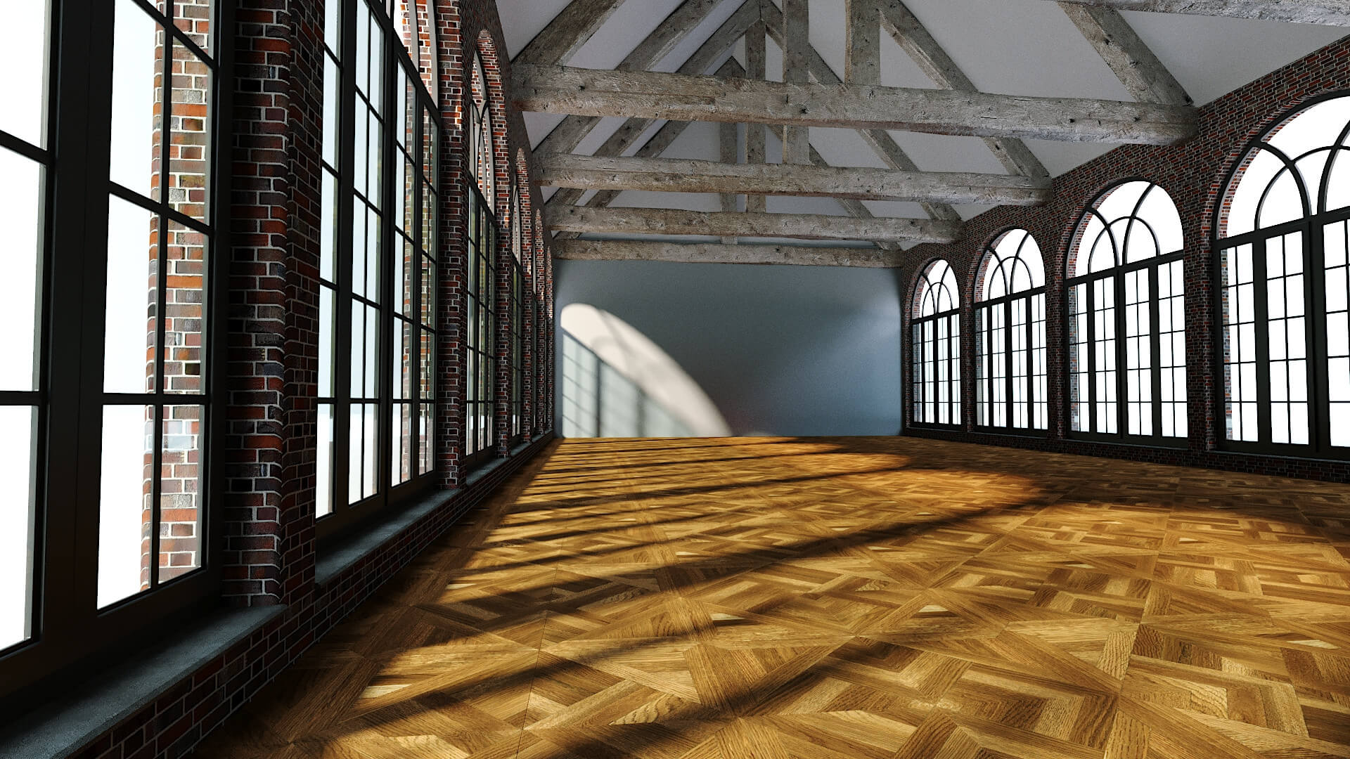 Empty Hall - 3D Model by Artdeco 3d