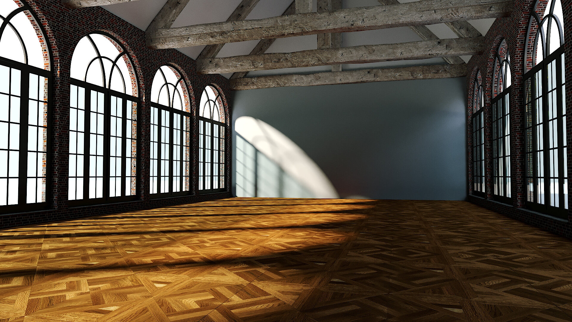 Empty Hall - 3D Model by Artdeco 3d