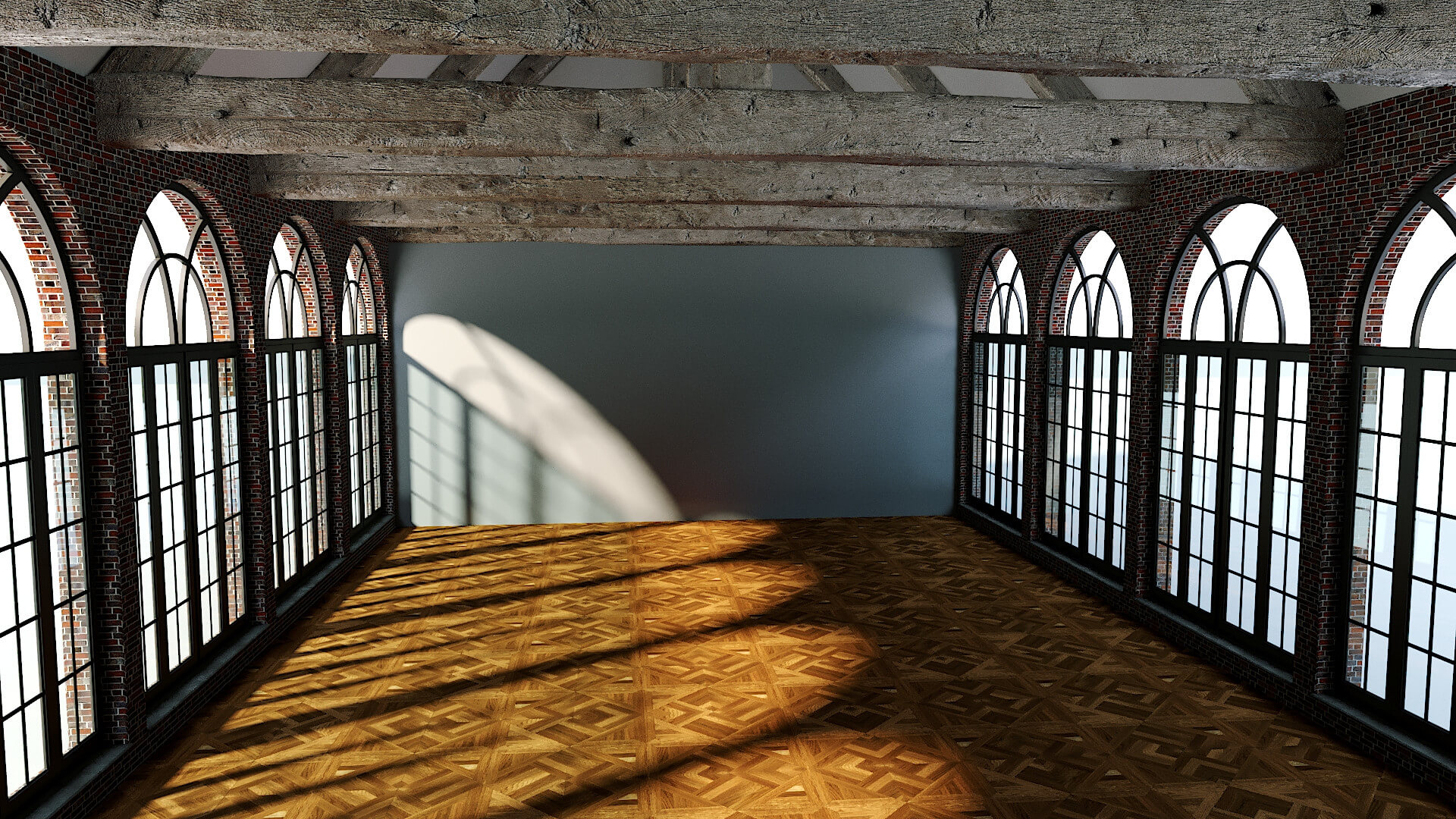 Empty Hall - 3D Model by Artdeco 3d